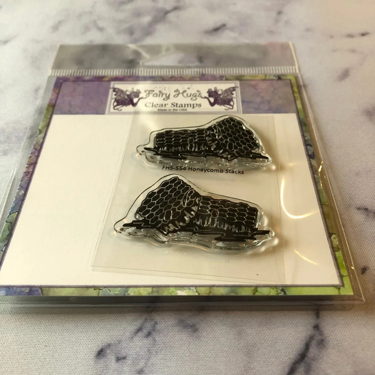 FAIRY HUGS HONEYCOMB STACKS CLEAR STAMP SET - Scrapbook Centrale