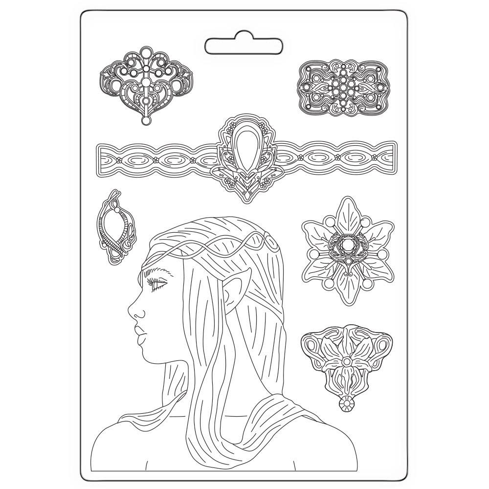 STAMPERIA MAGIC FOREST AMAZON A5 TEXTURE SOFT MAXI MOULD - Scrapbook ...