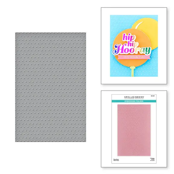 SPELLBINDERS TINY DOTS EMBOSSING FOLDER - Scrapbook Centrale SPELLBINDERS TINY DOTS EMBOSSING FOLDER - Scrapbook Centrale