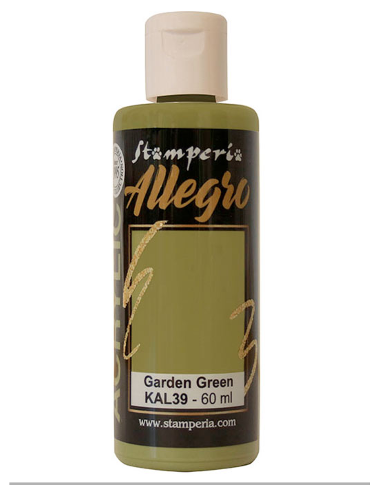 STAMPERIA ALLEGRO PAINT GARDEN GREEN 60ML - Scrapbook Centrale