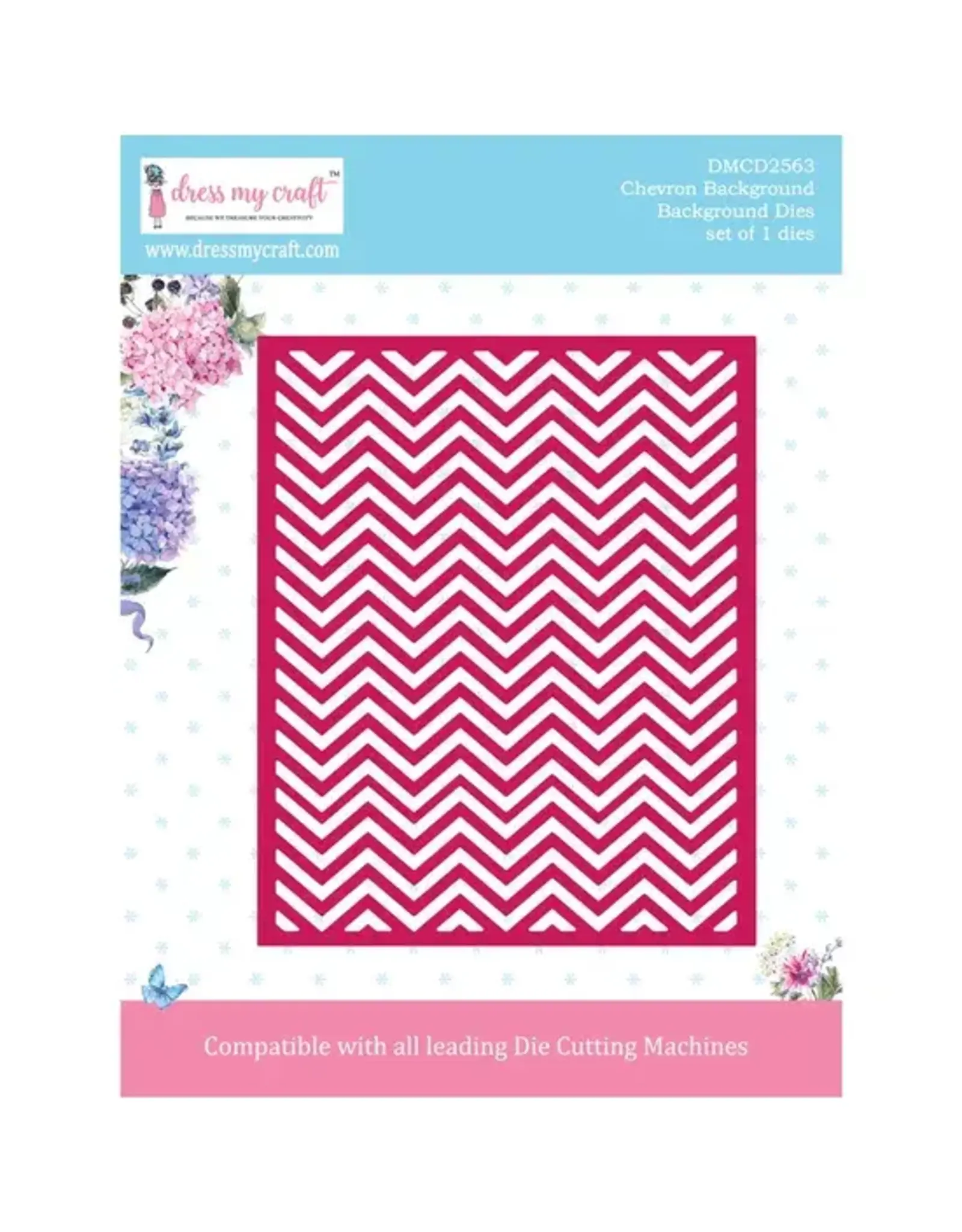 Hot Pink Chevron Background