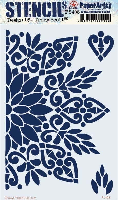 PAPER ARTSY PAPER ARTSY TRACY SCOTT PS408 STENCIL - Scrapbook Centrale