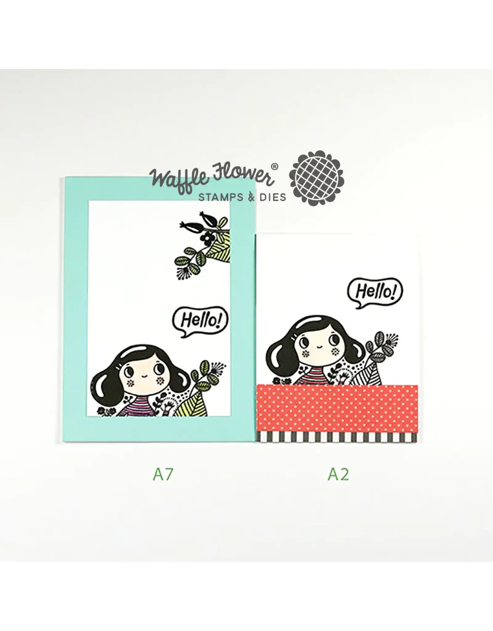 WAFFLE FLOWER DIE SET A7 LAYERS RECTANGLE - Scrapbook Centrale