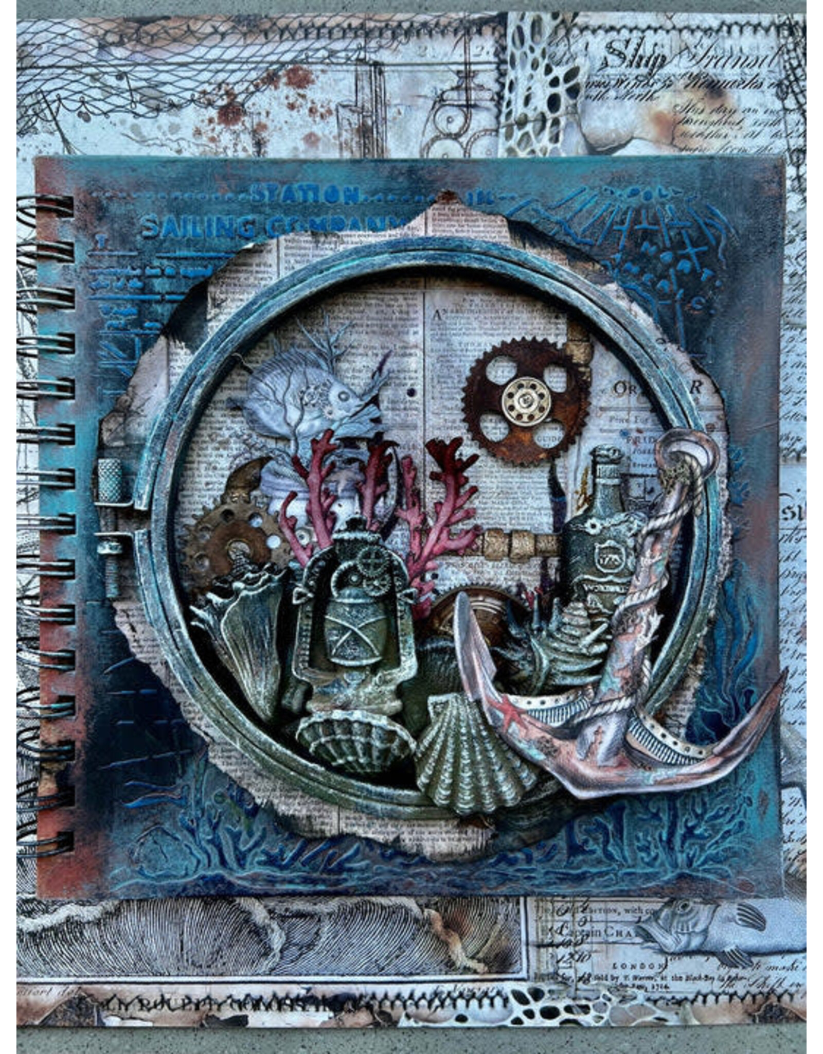 STAMPERIA SONGS OF THE SEA BACKGROUNDS SELECTION 12X12 COLLECTION PACK ...