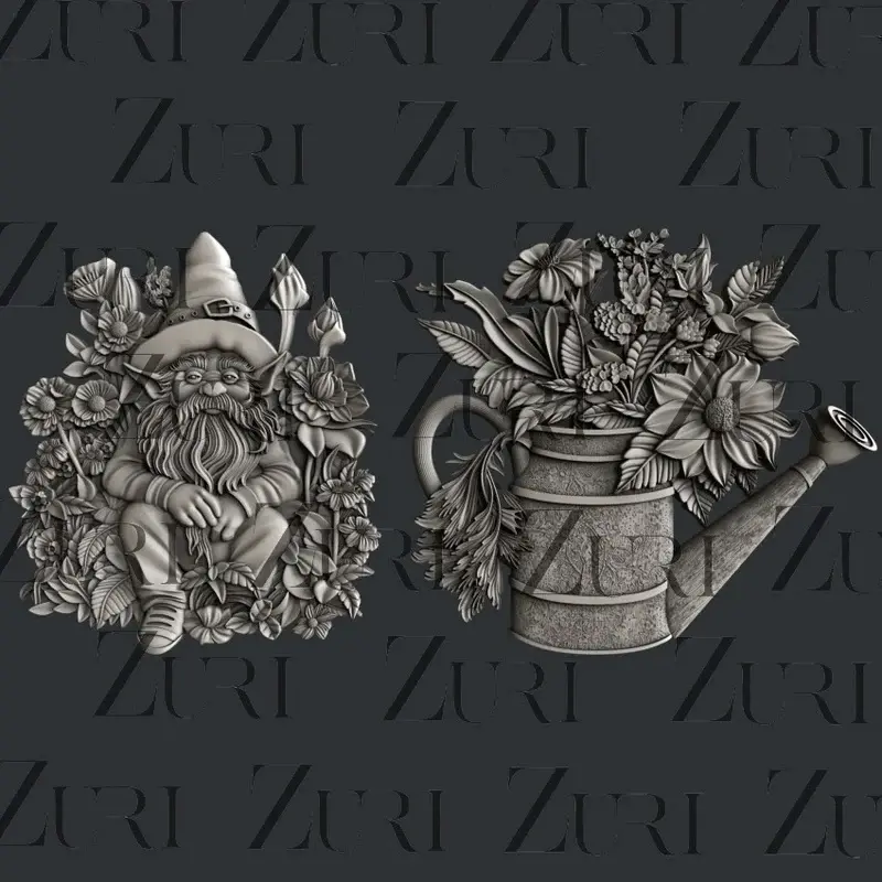 ZURI DESIGNS IN THE GARDEN COLLECTION GARDEN DECOR SET 1 SILICONE MOULD ...
