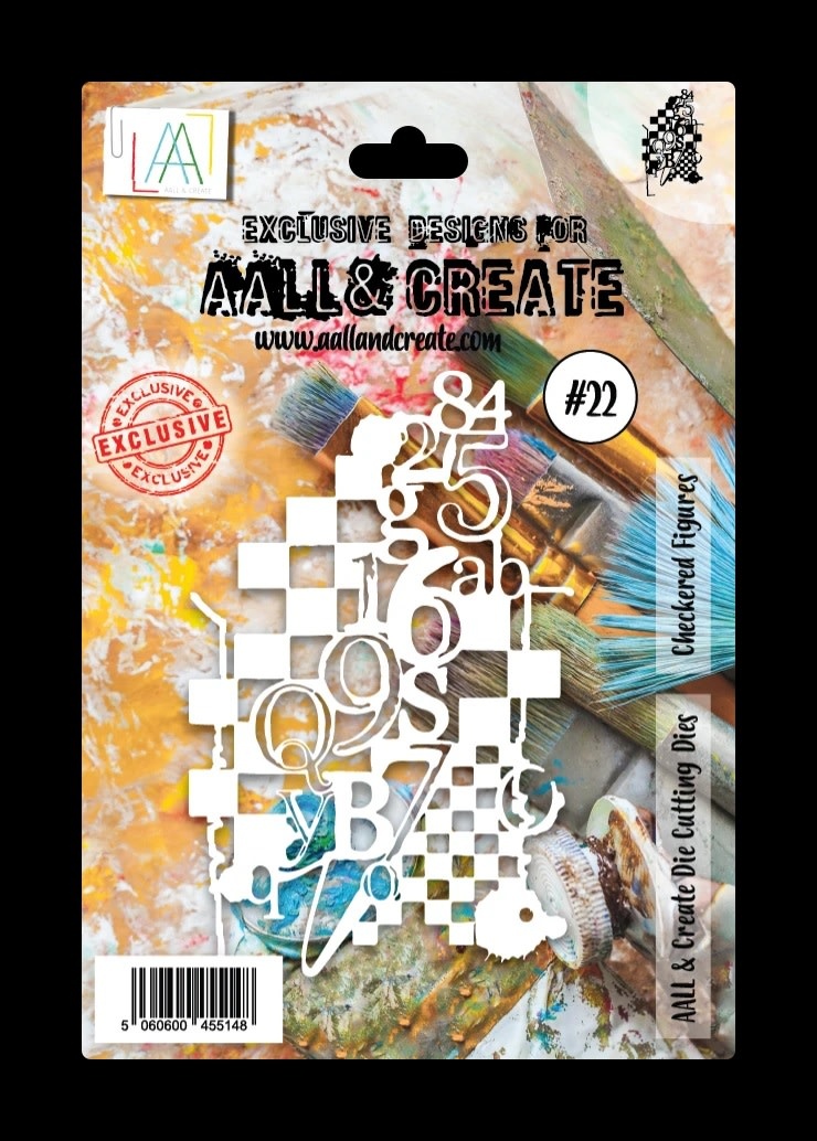 AALL & CREATE AALL & CREATE #22 CHECKERED FIGURES DIE - Scrapbook Centrale