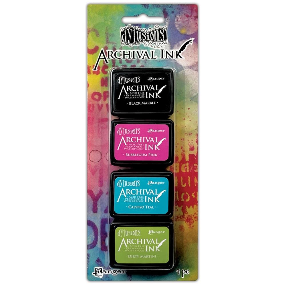 DYLUSIONS ARCHIVAL MINI INK PAD KIT #1 - Scrapbook Centrale
