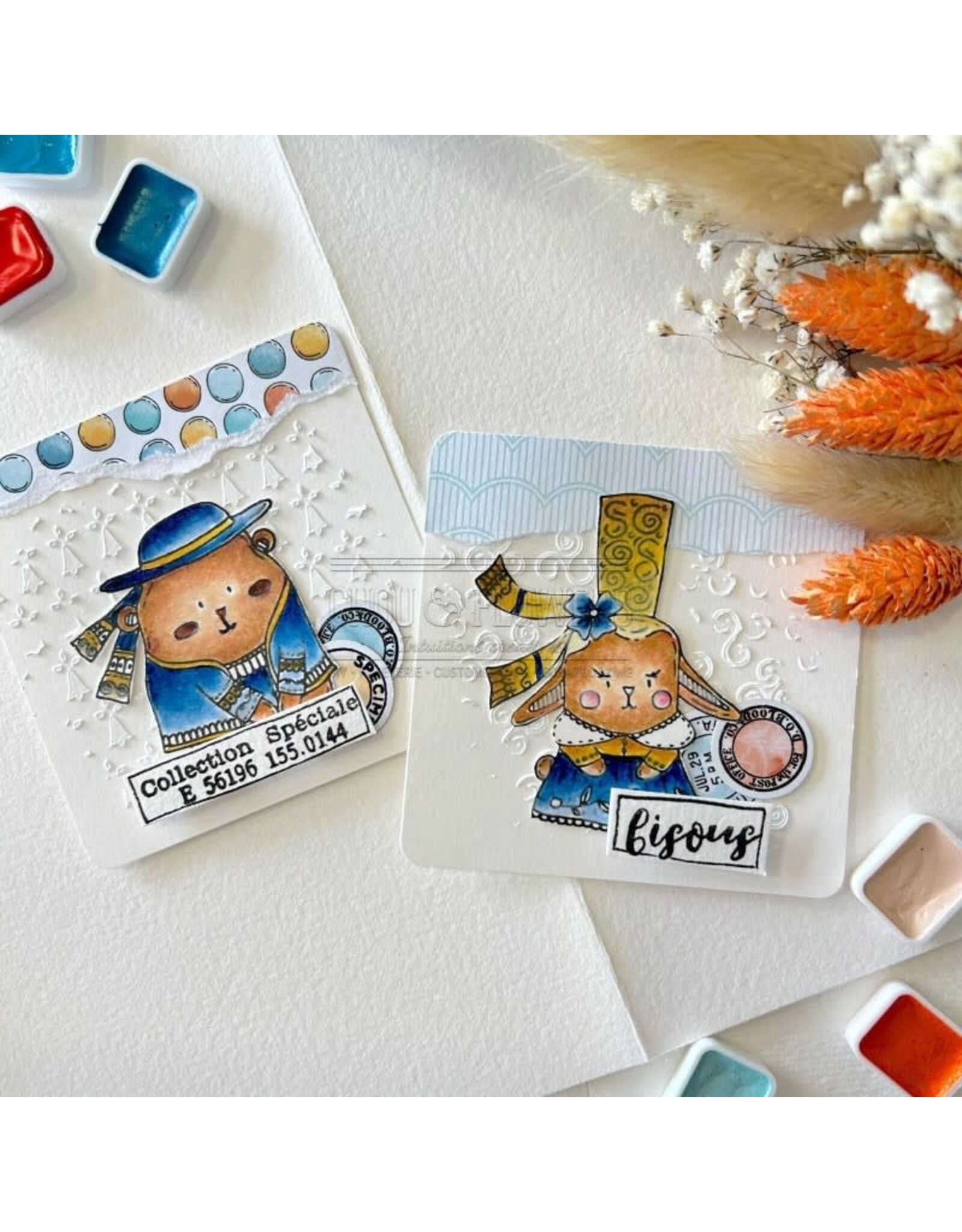 CHOU & FLOWERS COLLECTION SOUVENIRS D'ETE POCHOIR DUO BREIZH STENCIL ...