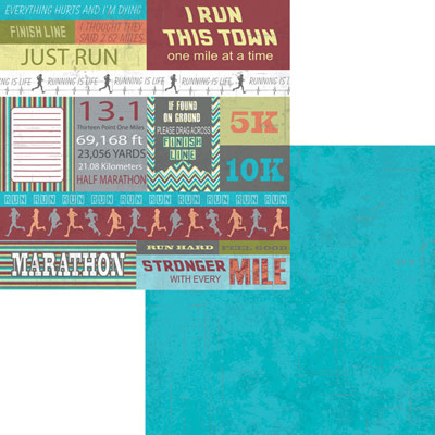 MOXXIE MARATHON CUTOUTS 12x12 CARDSTOCK - Scrapbook Centrale