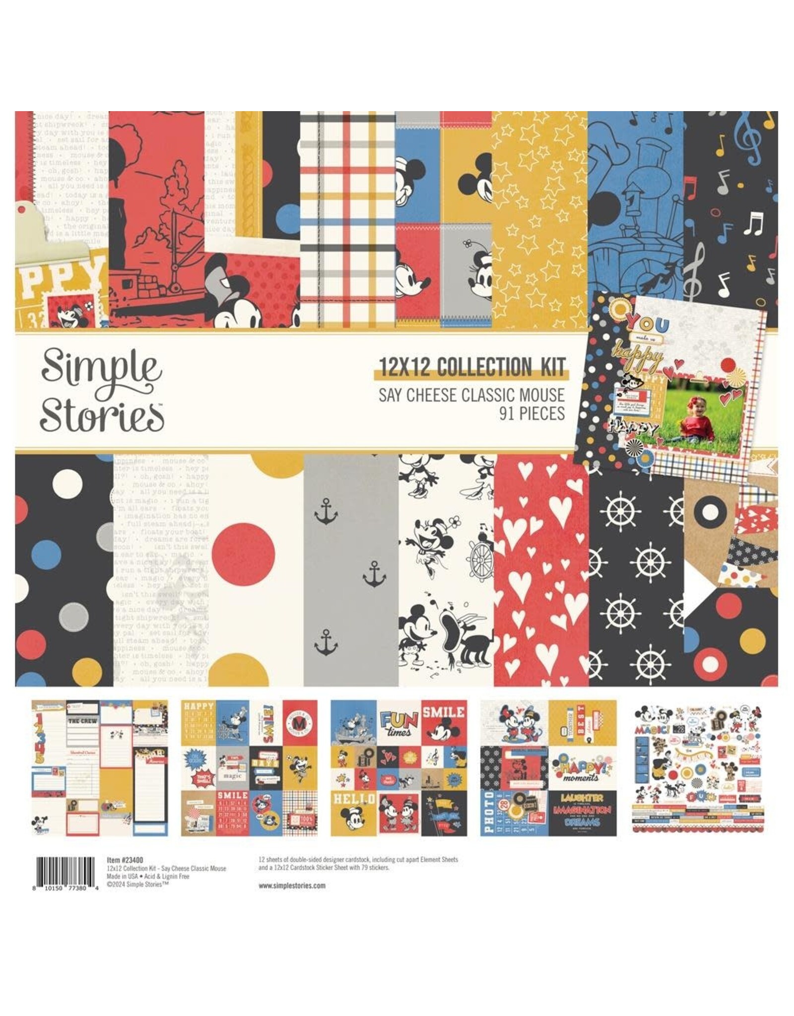 SIMPLE STORIES SAY CHEESE CLASSIC MOUSE 12x12 COLLECTION KIT ...