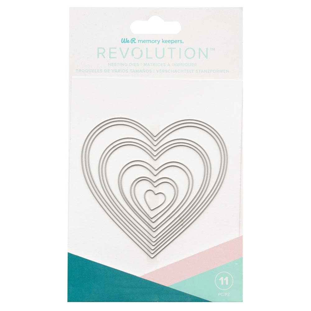 WE R MEMORY KEEPERS HEART REVOLUTION DIE SET - Scrapbook Centrale