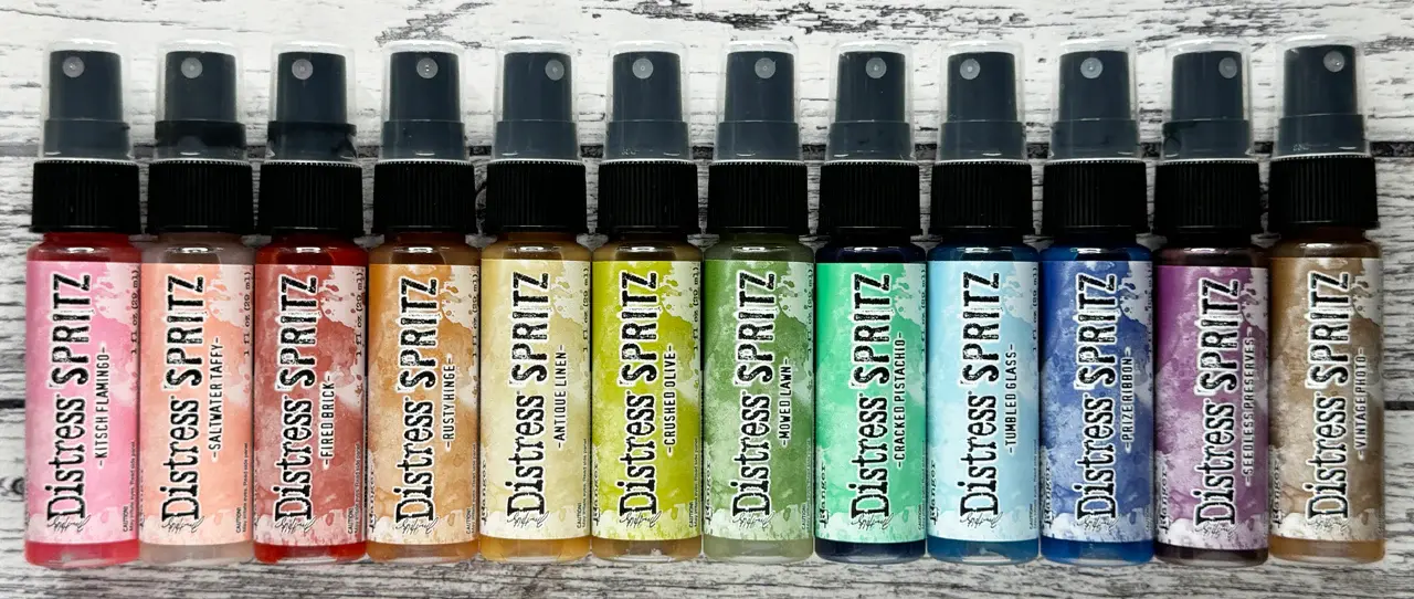 TIM HOLTZ DISTRESS SPRITZ 1OZ - 12 NEW COLORS BUNDLE!!! - Scrapbook ...