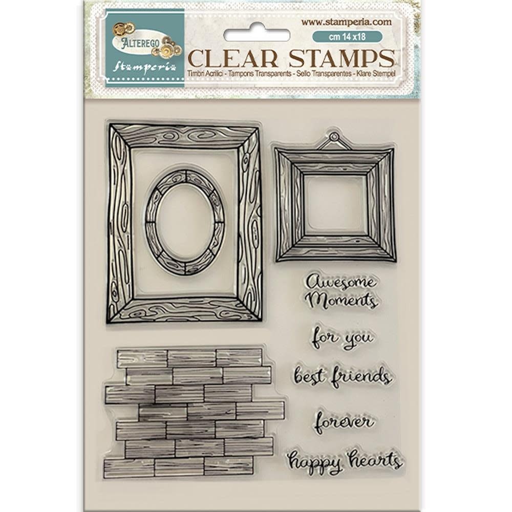 STAMPERIA ALTEREGO FRAMES CLEAR STAMP SET - Scrapbook Centrale