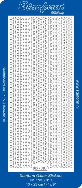 STARFORM TRANSPARENT GOLD GLITTER BORDERS PEEL OFFS - Scrapbook Centrale