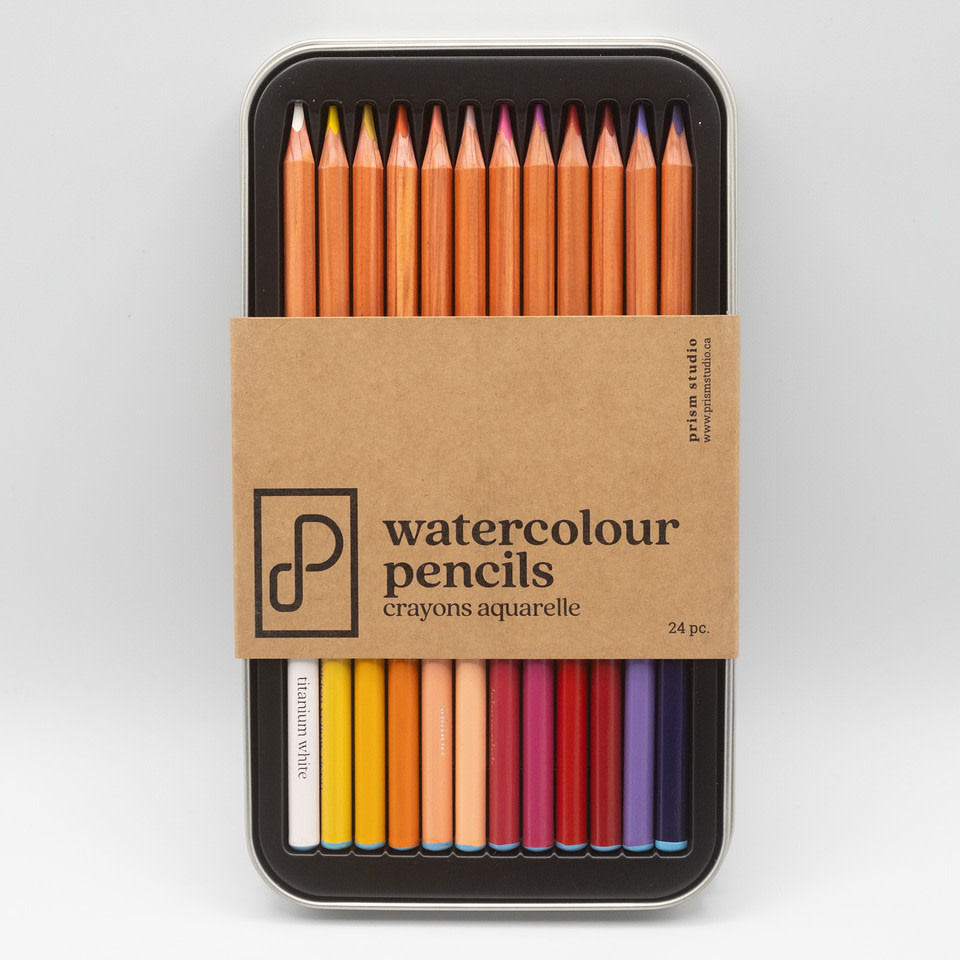 PRISM STUDIO WATERCOLOUR PENCIL SET 24/PK - Scrapbook Centrale