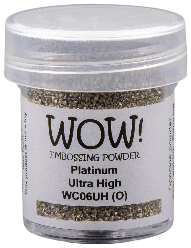 WOW! PLATINUM ULTRA HIGH EMBOSSING POWDER 0.5OZ - Scrapbook Centrale