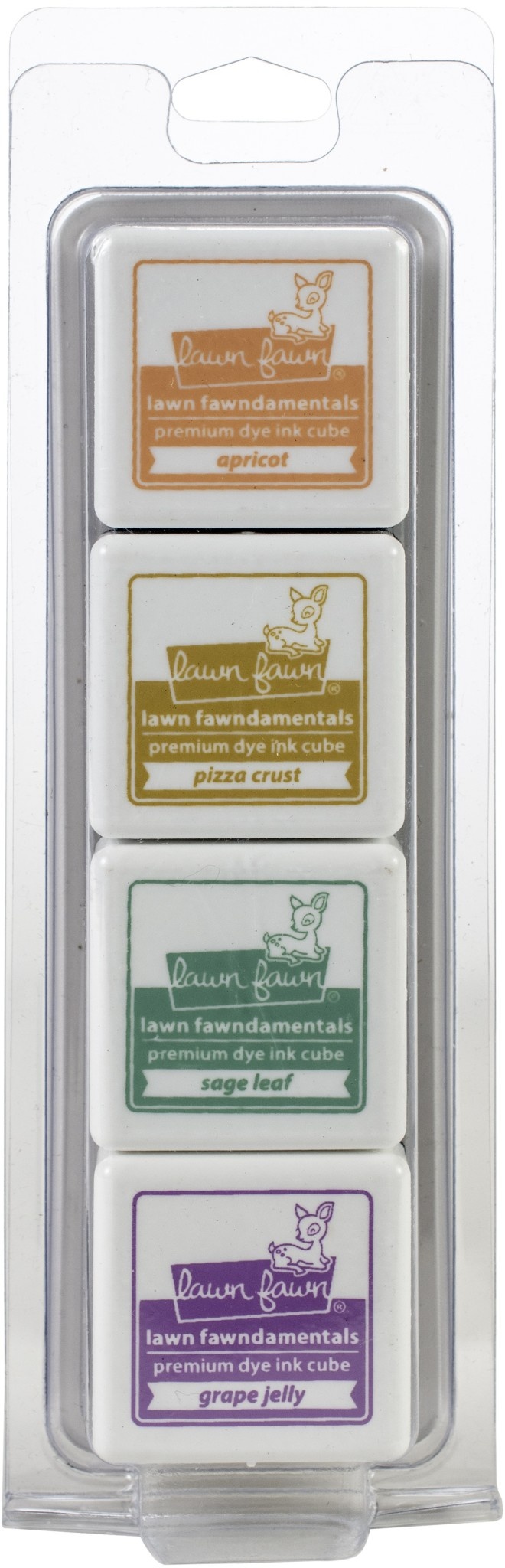 LAWN FAWN PREMIUM DYE INK CUBE PACK SECRET GARDEN 4/PK - Scrapbook Centrale
