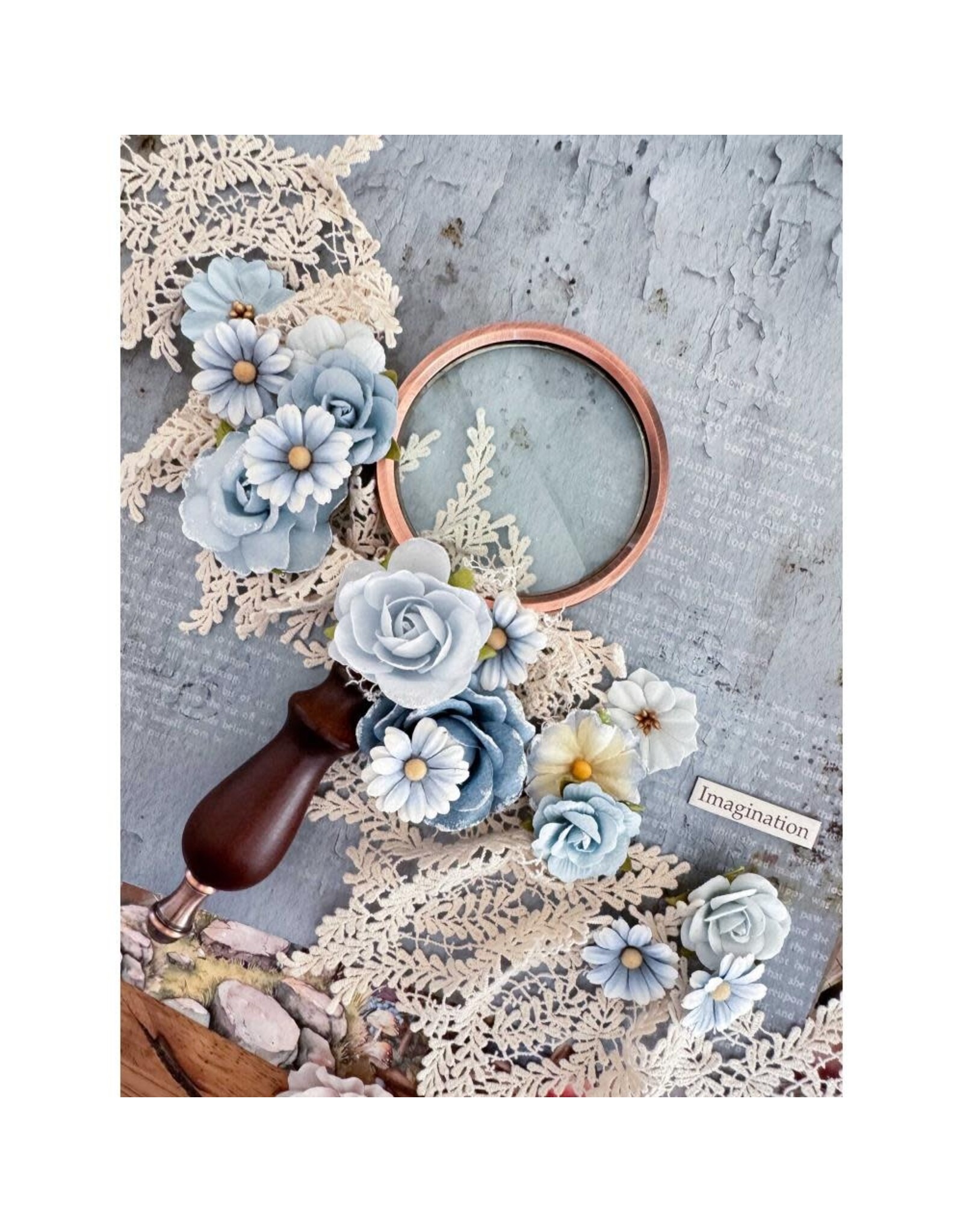 PRIMA PRIMA RETURN TO WONDERLAND ALICE'S DREAM PAPER FLOWERS 8 PIECES ...