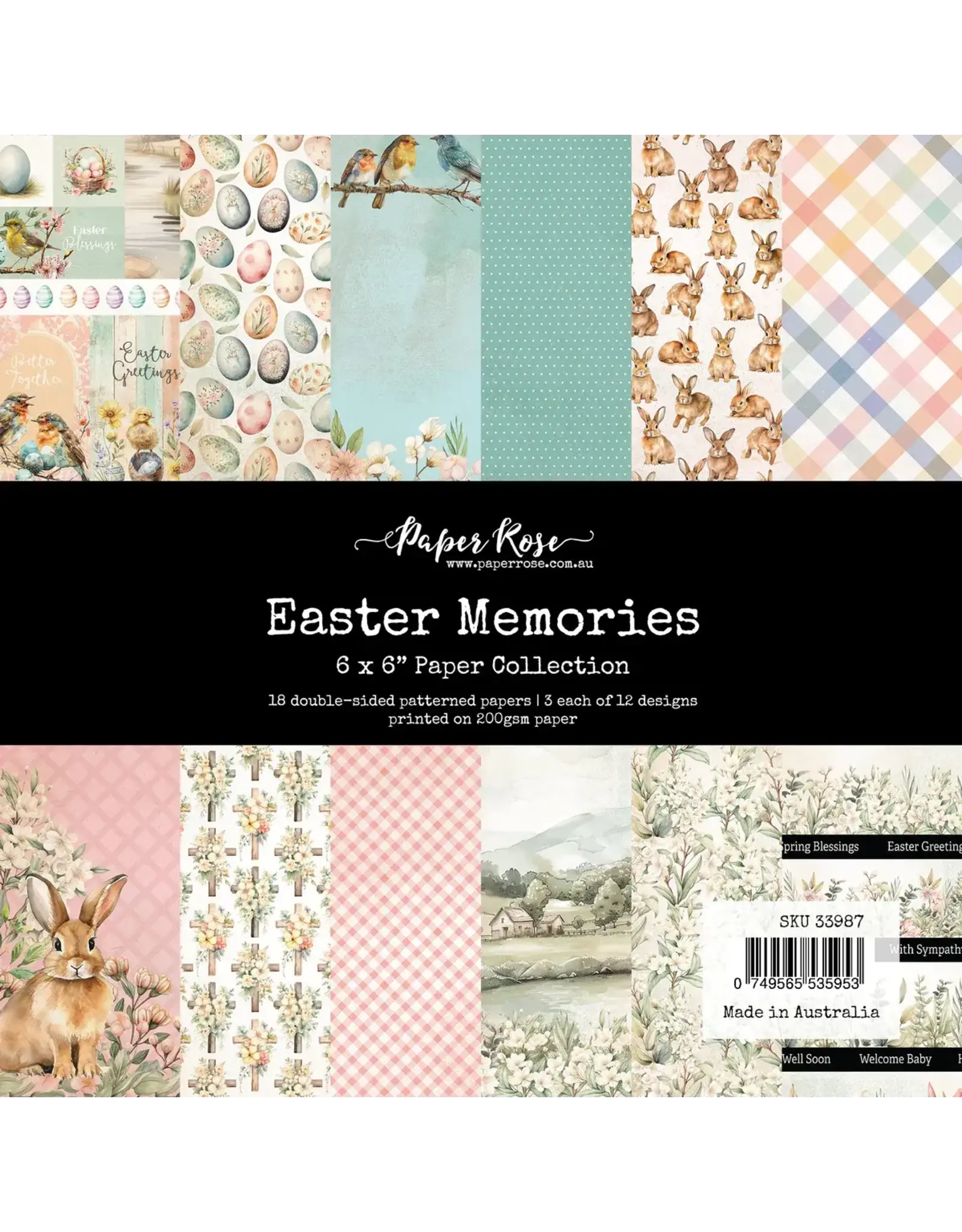 PAPER ROSE EASTER MEMORIES 6x6 PAPER COLLECTION - Scrapbook Centrale