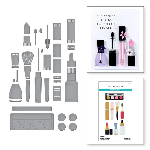 SPELLBINDERS GORGEOUS YOU COLLECTION MAKEUP ETCHED DIE SET - Scrapbook ...