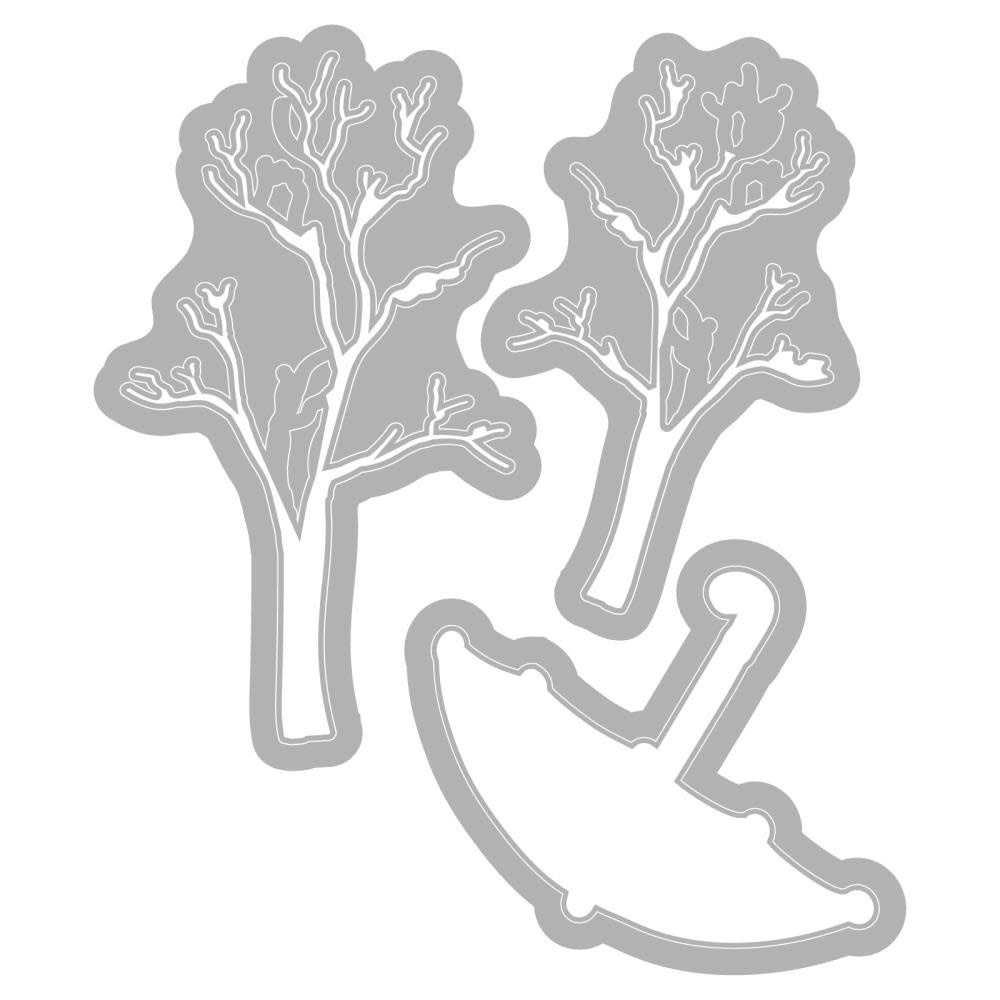 SIZZIX STACEY PARK RAINY DAY FRAMELITS DIES & STAMP SET - Scrapbook Centrale