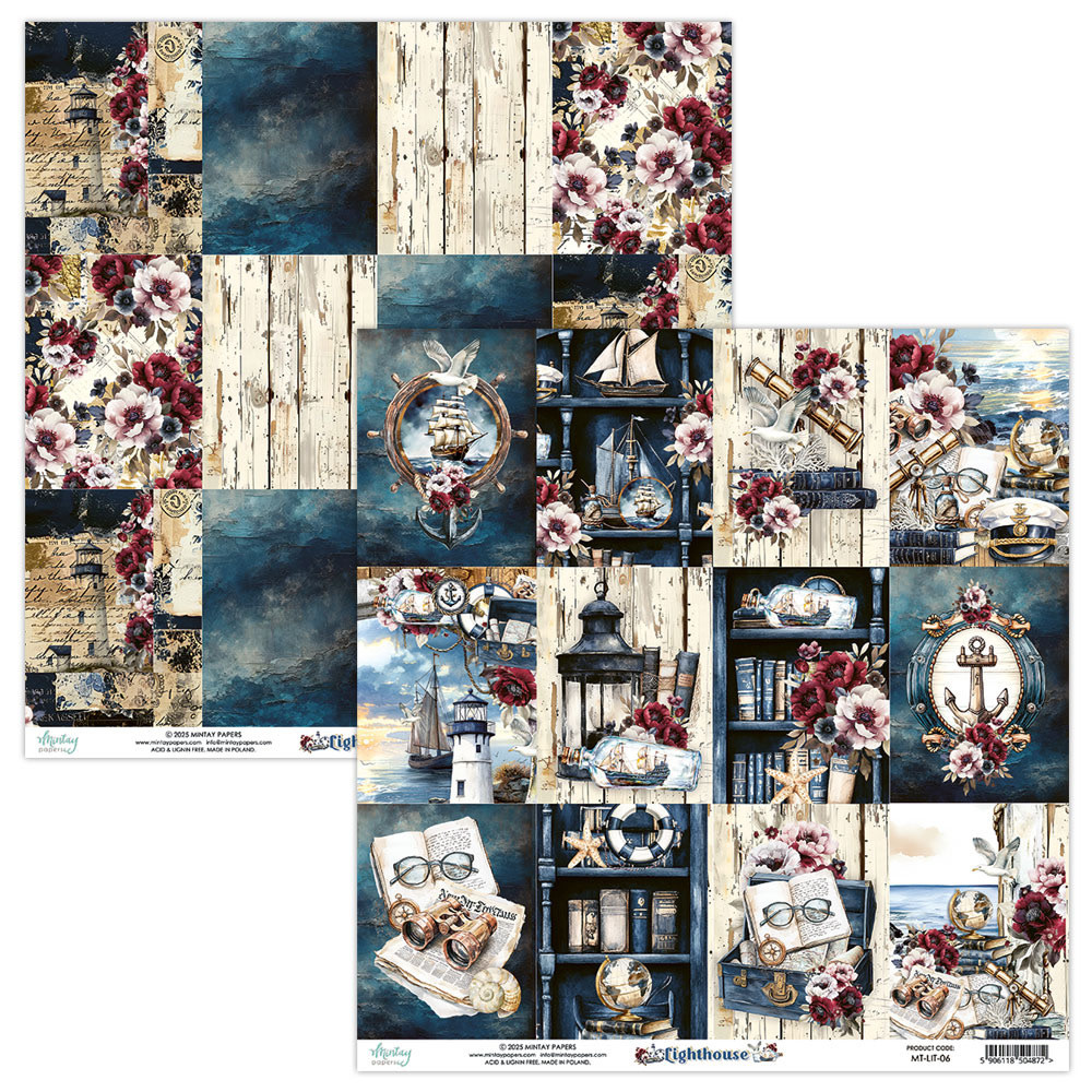 MINTAY LIGHTHOUSE #06 12x12 CARDSTOCK - Scrapbook Centrale