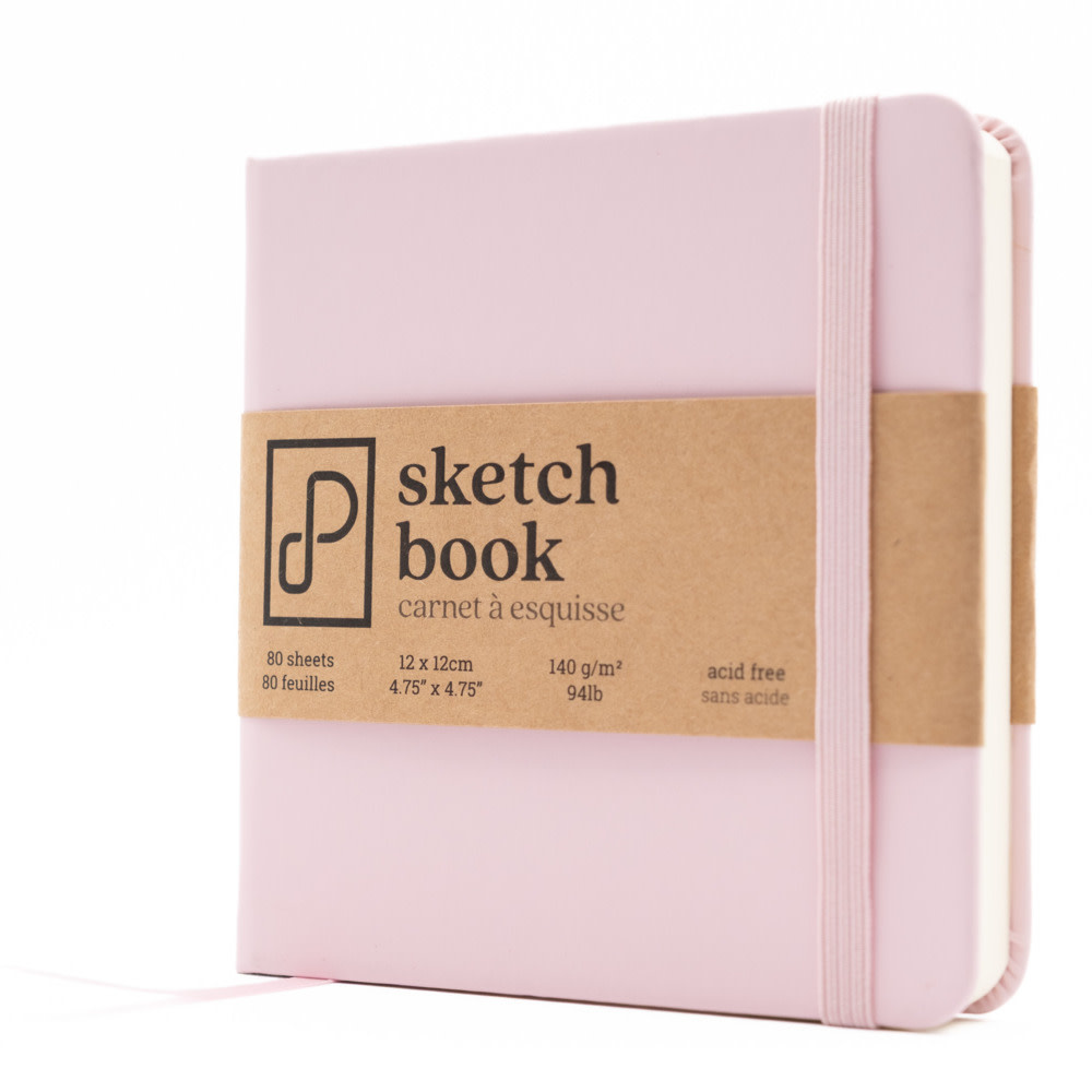 PRISM STUDIO SKETCHBOOK SHELL PINK 12CMx12CM - Scrapbook Centrale