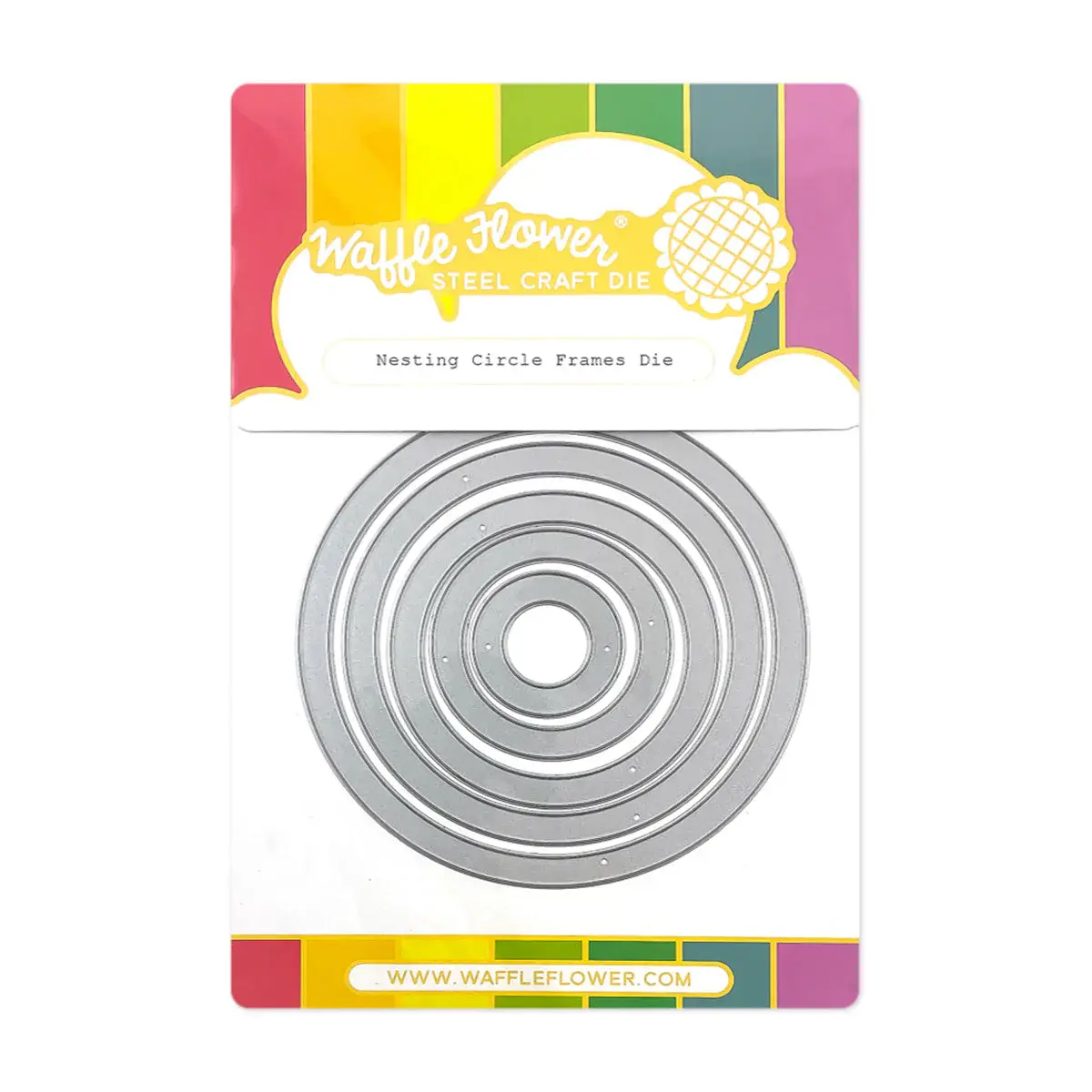 WAFFLE FLOWER NESTING CIRCLE FRAMES DIE SET - Scrapbook Centrale
