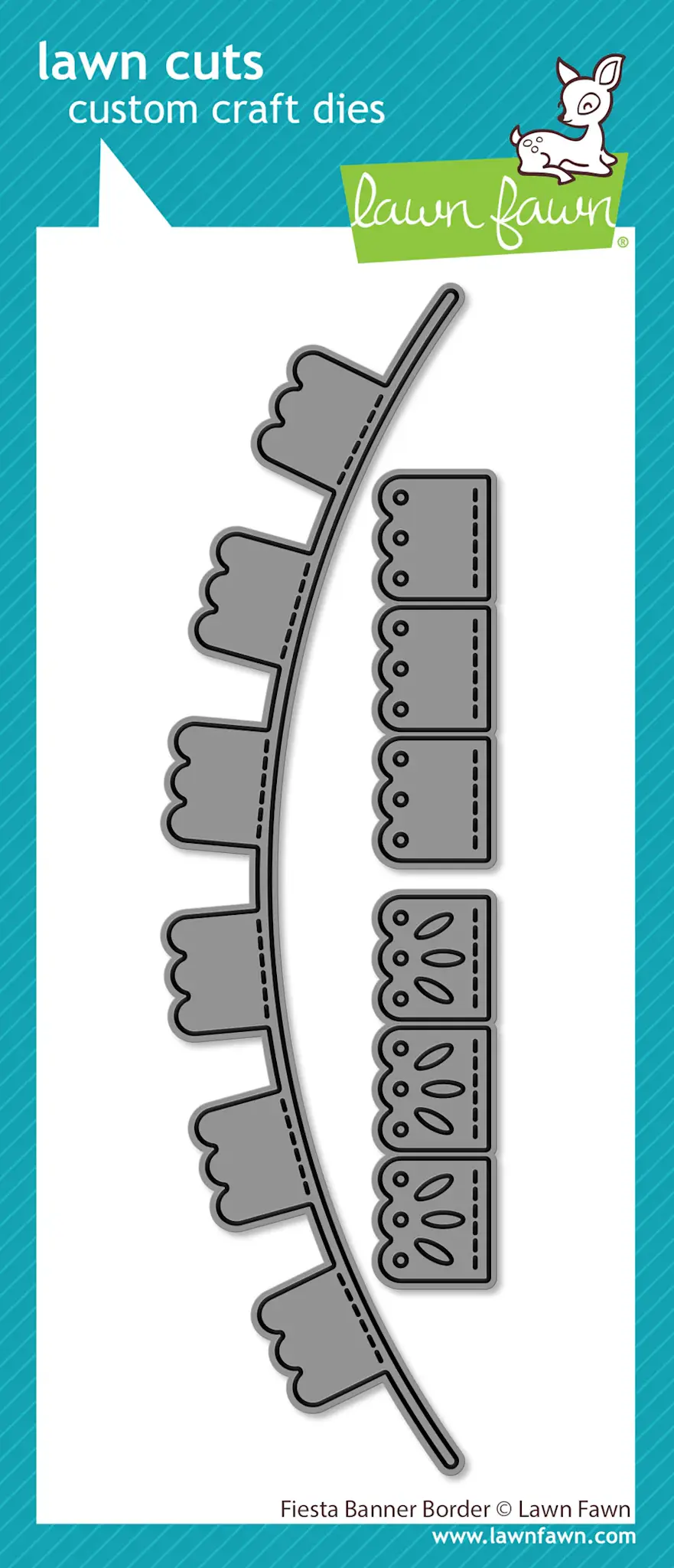 LAWN FAWN FIESTA BANNER BORDER DIE SET - Scrapbook Centrale