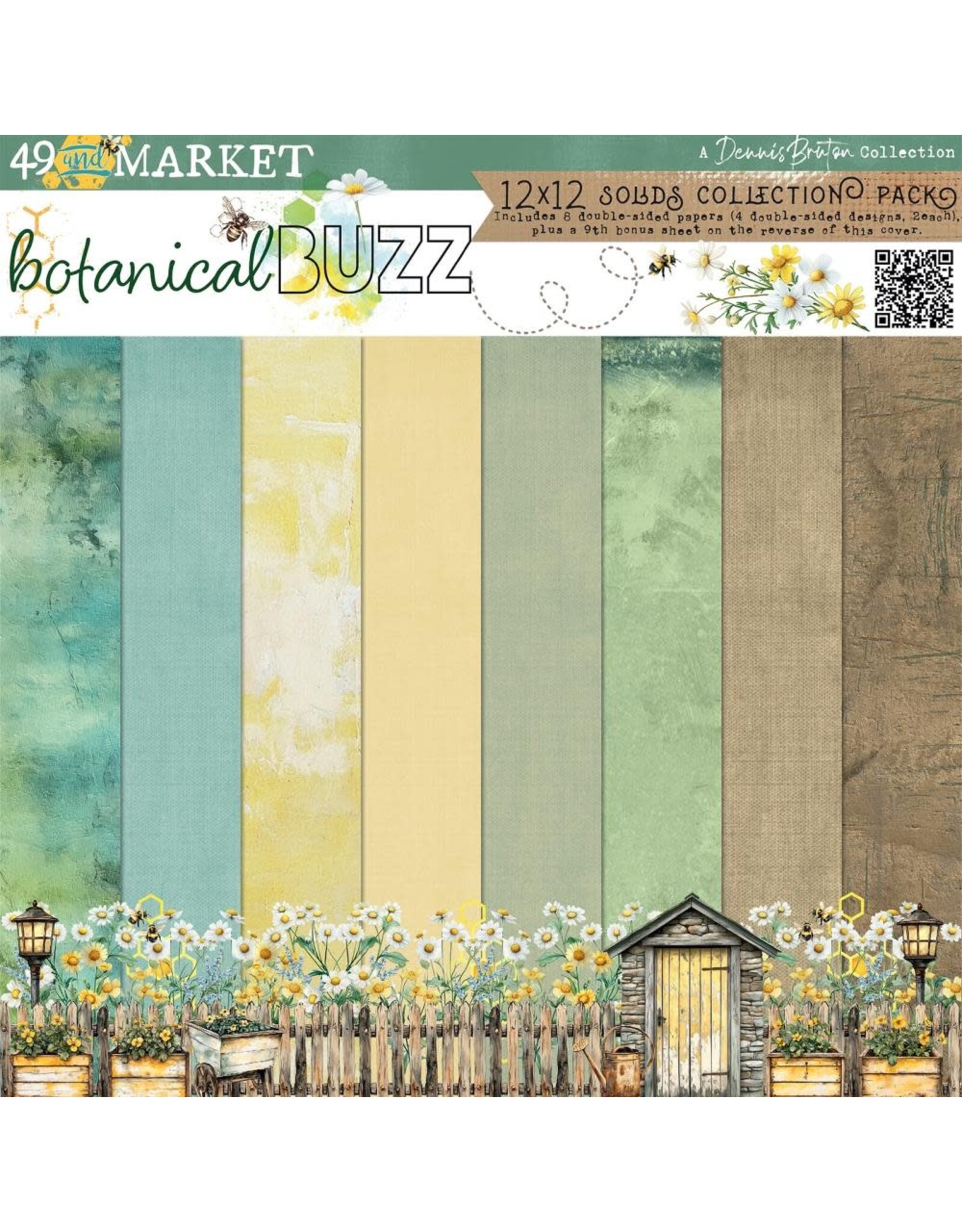 49 AND MARKET BOTANICAL BUZZ SOLIDS 12x12 COLLECTION PACK - Scrapbook ...