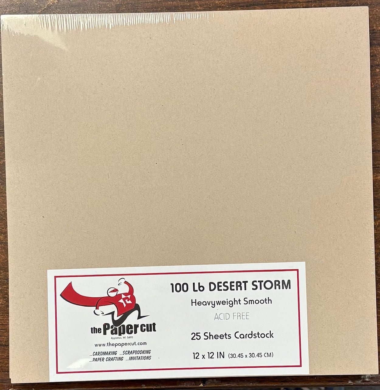 THE PAPER CUT 100 LB DESERT STORM HEAVEYWEIGHT SMOOTH 12x12 CARDSTOCK ...