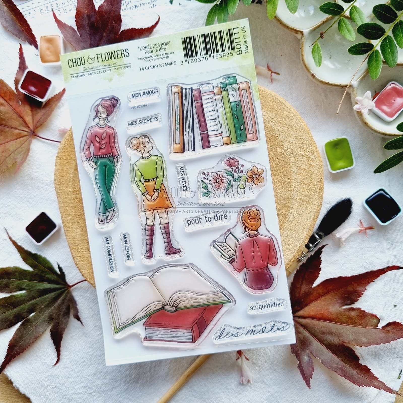 CHOU & FLOWERS COLLECTION L'ORÉE DES BOIS POUR TE DIRE A6 CLEAR STAMP ...