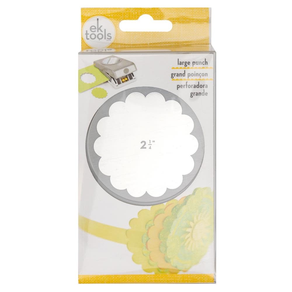 EK TOOLS SCALLOP CIRCLE 2.25" LARGE PUNCH - Scrapbook Centrale