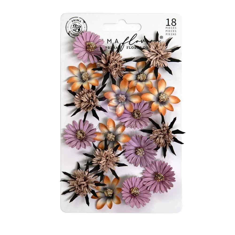 PRIMA BEWITCHED WITCH HAZEL PAPER FLOWERS 18/PK - Scrapbook Centrale