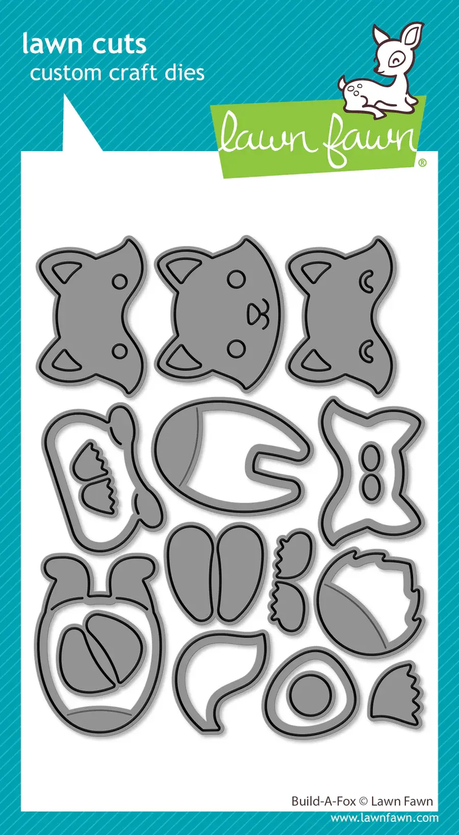 LAWN FAWN BUILD-A-FOX DIE SET - Scrapbook Centrale