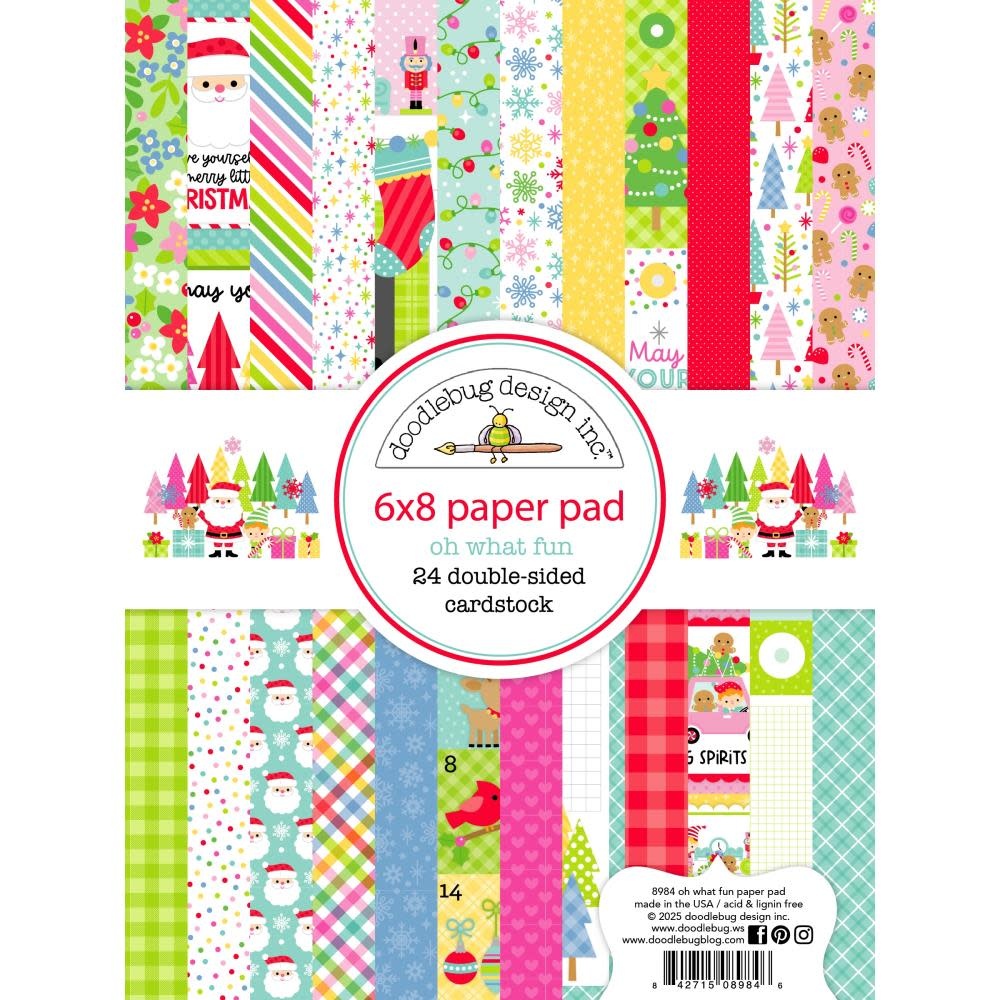 DOODLEBUG OH WHAT FUN 6x8 PAPER PAD - Scrapbook Centrale