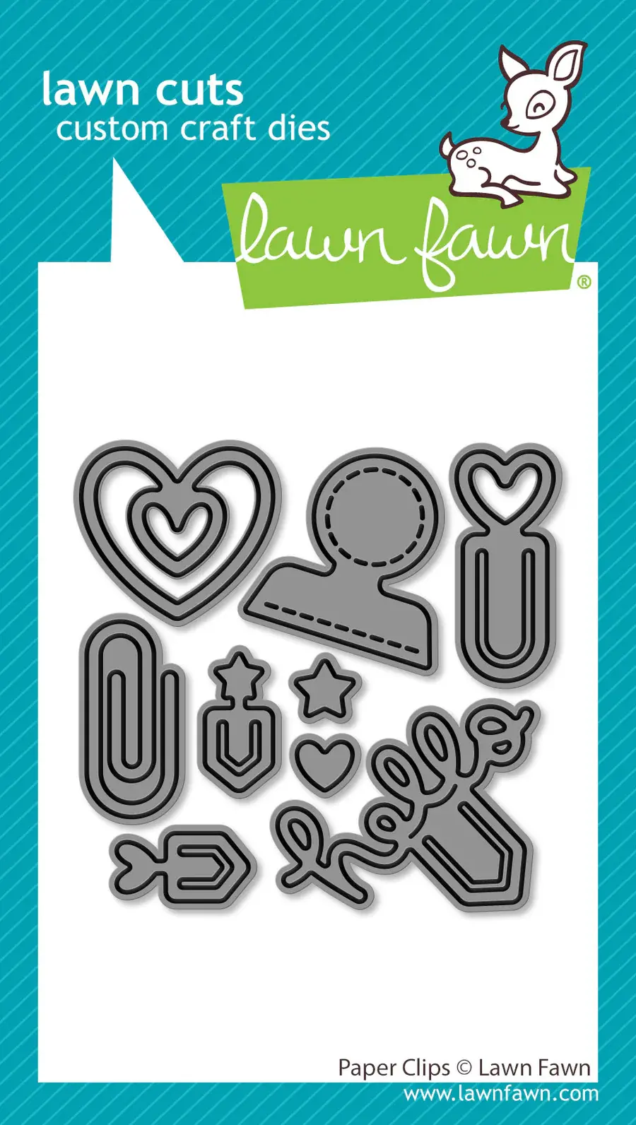 LAWN FAWN PAPER CLIPS DIE SET - Scrapbook Centrale