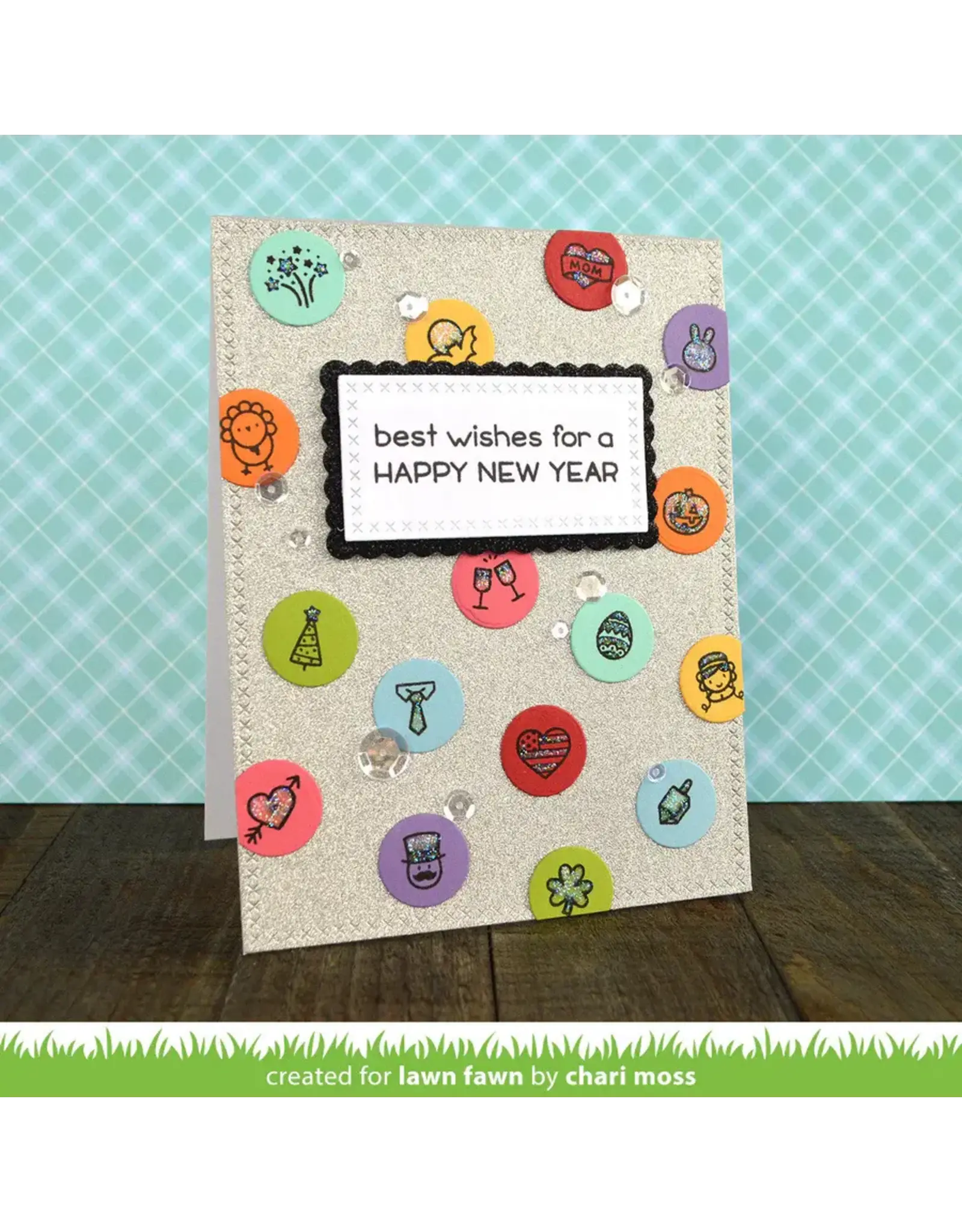 LAWN FAWN PLAN ON IT HOLIDAYS CLEAR STAMP SET - Scrapbook Centrale