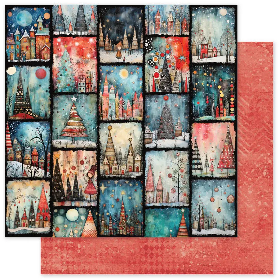 PAPER ROSE MERRY AND BRIGHT BASICS - A 12x12 CARDSTOCK - Scrapbook Centrale