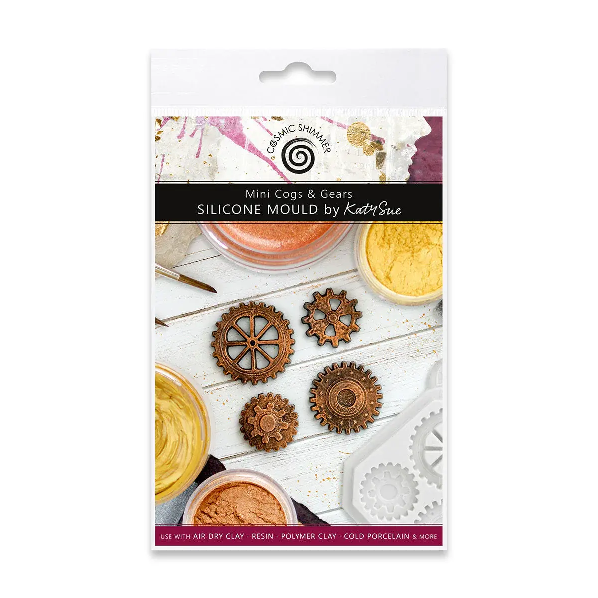 COSMIC SHIMMER MINI COGS AND GEARS SILICONE MOULD - Scrapbook Centrale