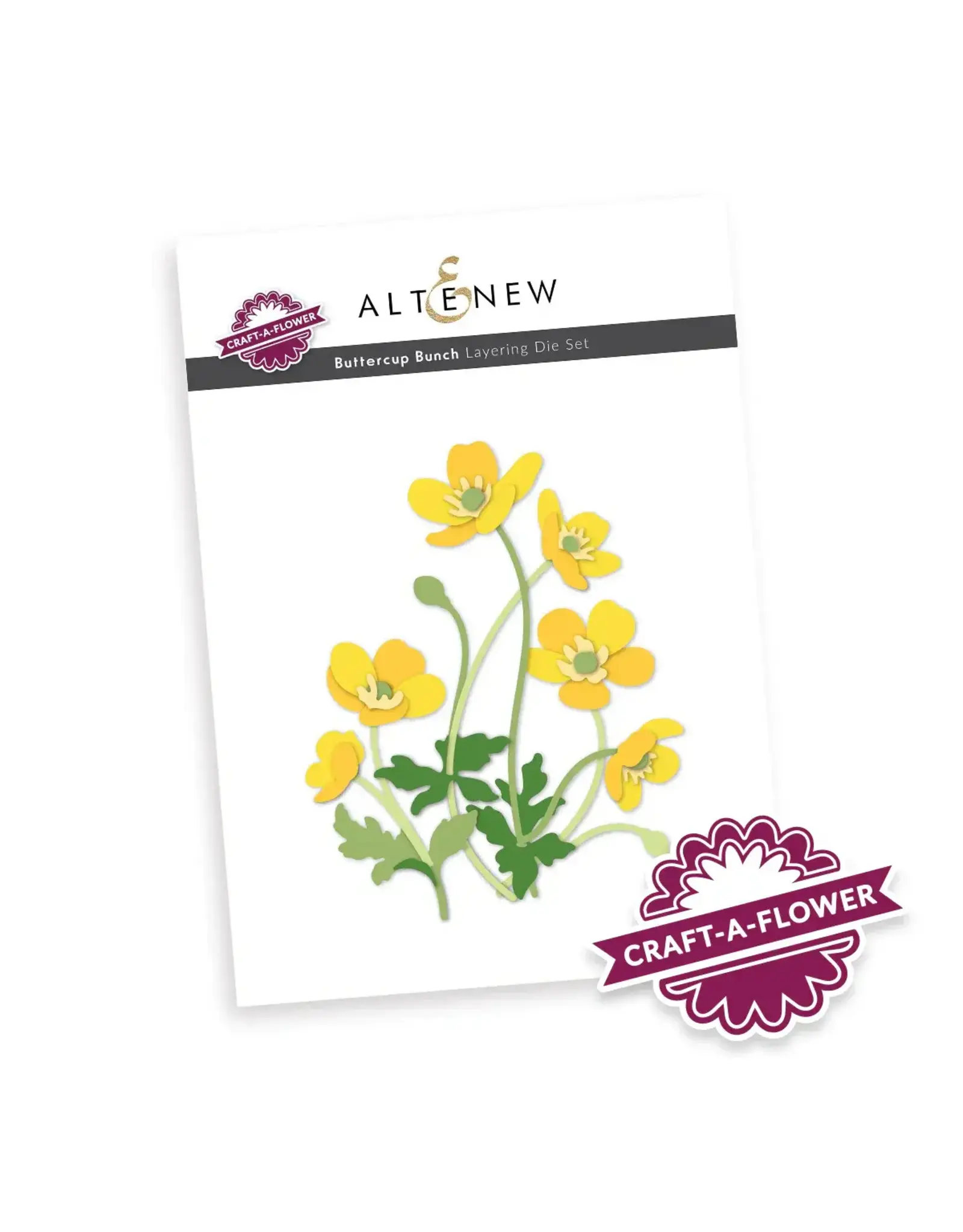 ALTENEW CRAFT-A-FLOWER: BUTTERCUP BUNCH LAYERING DIE SET - Scrapbook ...