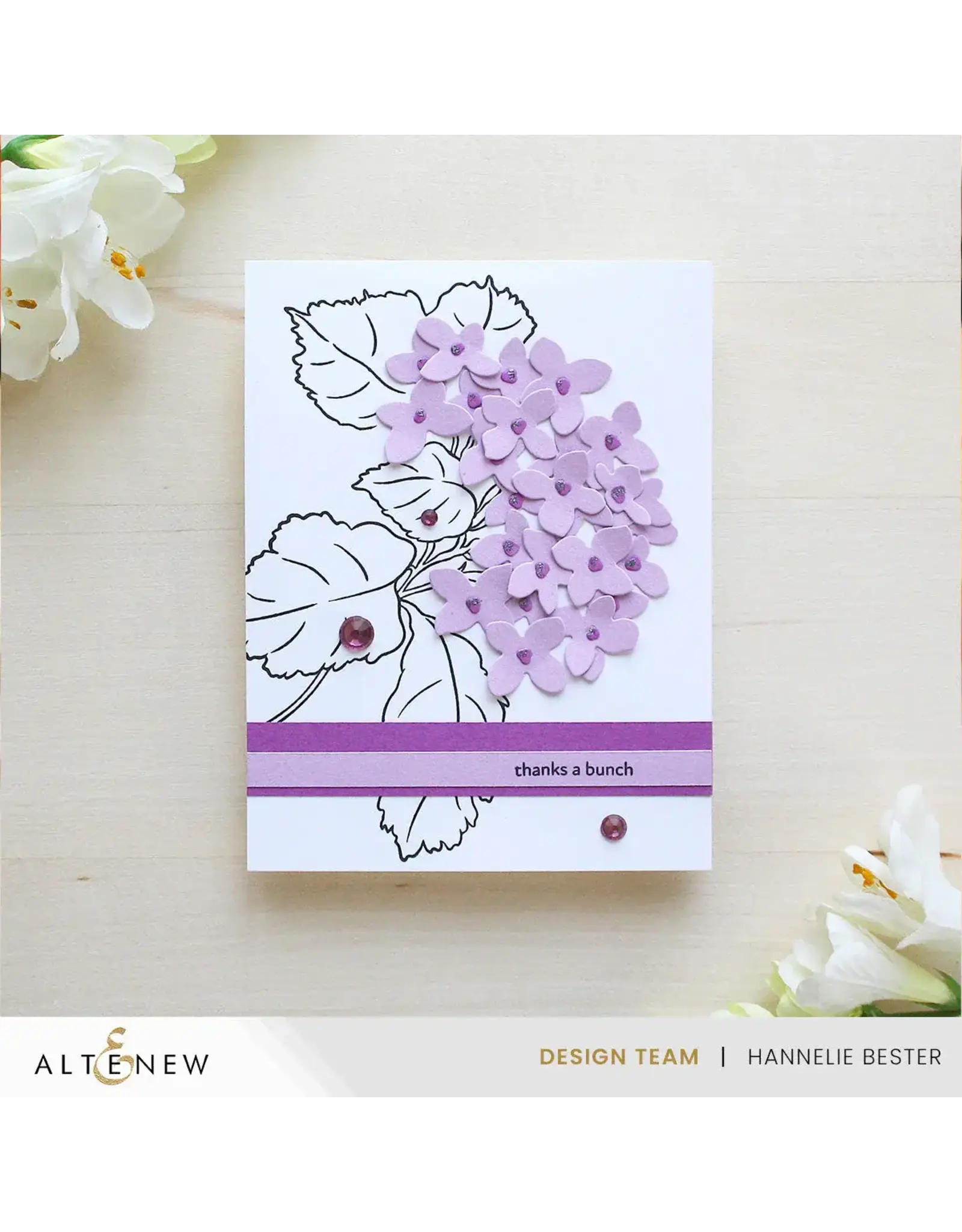 ALTENEW POP-IT-UP: BLOOMING HYDRANGEA CLEAR STAMP & DIE SET - Scrapbook ...