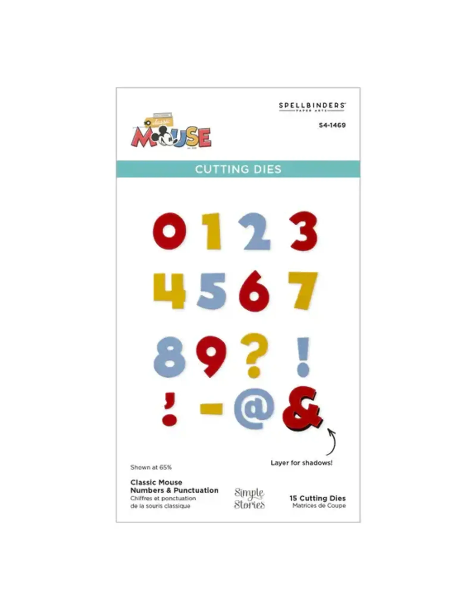 SPELLBINDERS CLASSIC MOUSE NUMBERS & PUNCTUATION DIE SET - Scrapbook ...