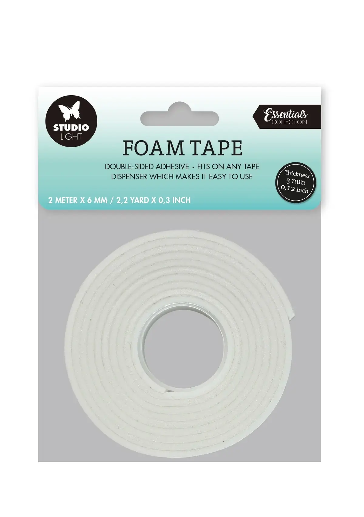 STUDIOLIGHT ESSENTIALS COLLECTION DOUBLESIDED FOAM TAPE 3mm - Scrapbook ...