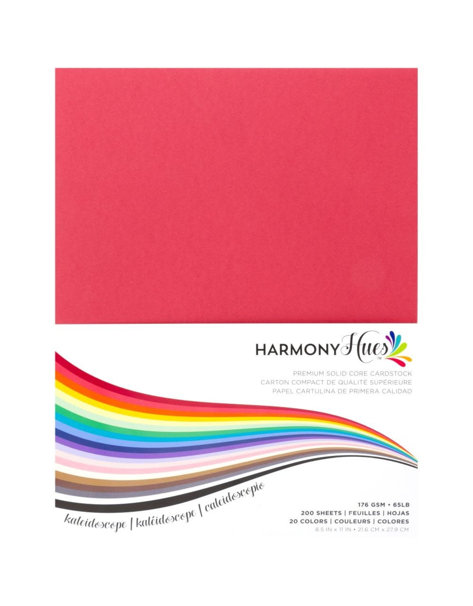 HARMONY HUES KALEIDOSCOPE 8.5x11 CARDSTOCK PACK 200 SHEETS - Scrapbook ...