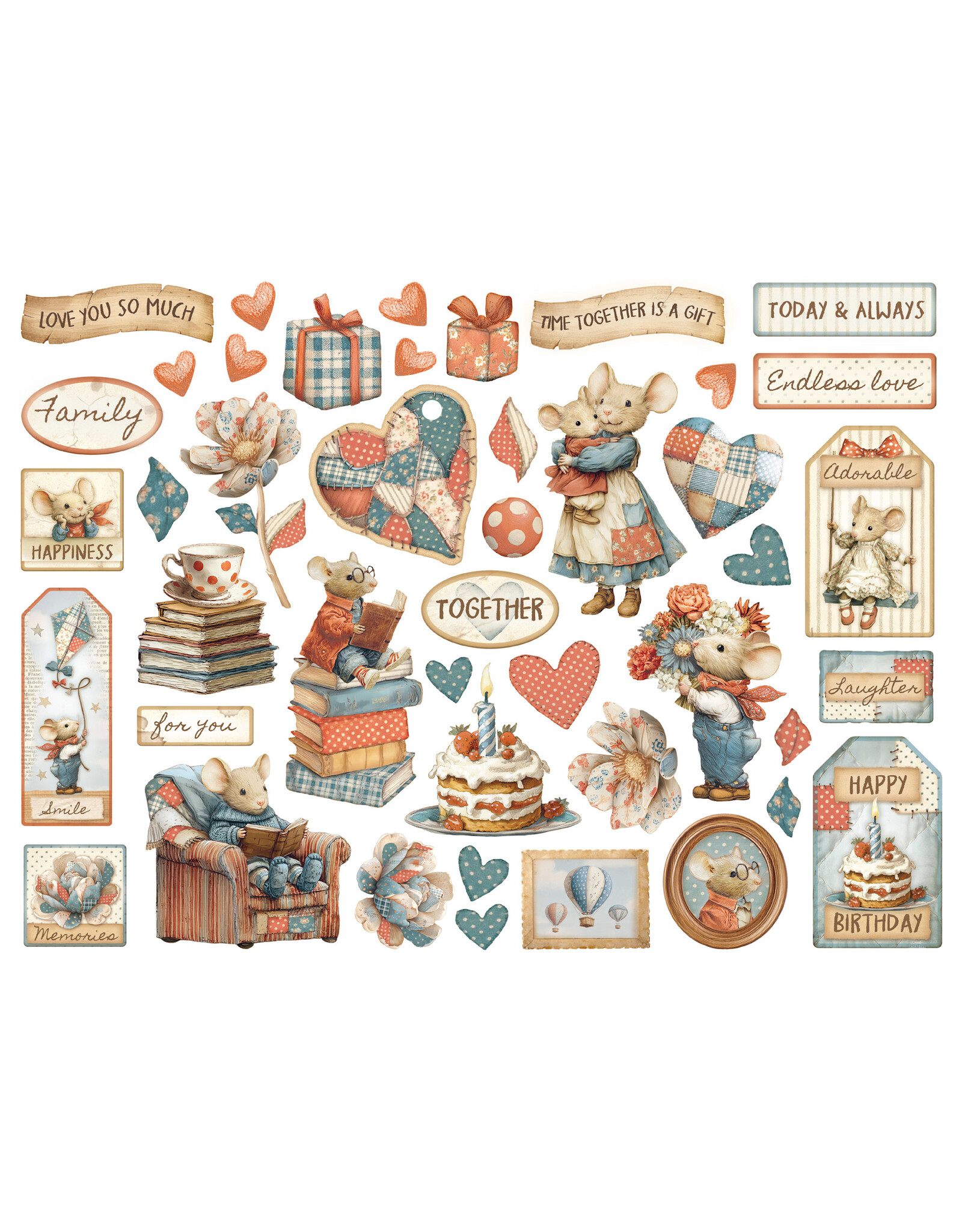 STAMPERIA FAMILY CHIPBOARD DIE CUTS - Scrapbook Centrale