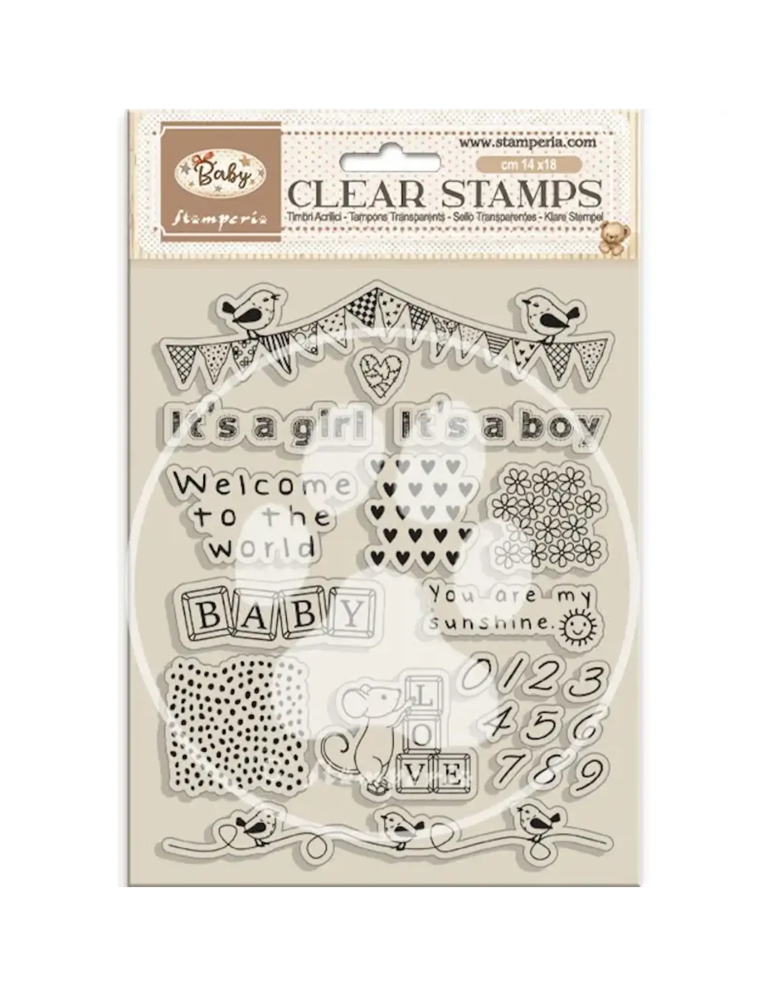 STAMPERIA BABY CLEAR STAMP SET - Scrapbook Centrale