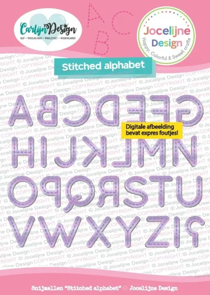 CARLIJN DESIGN STITCHED ALPHABET DIE SET - Scrapbook Centrale