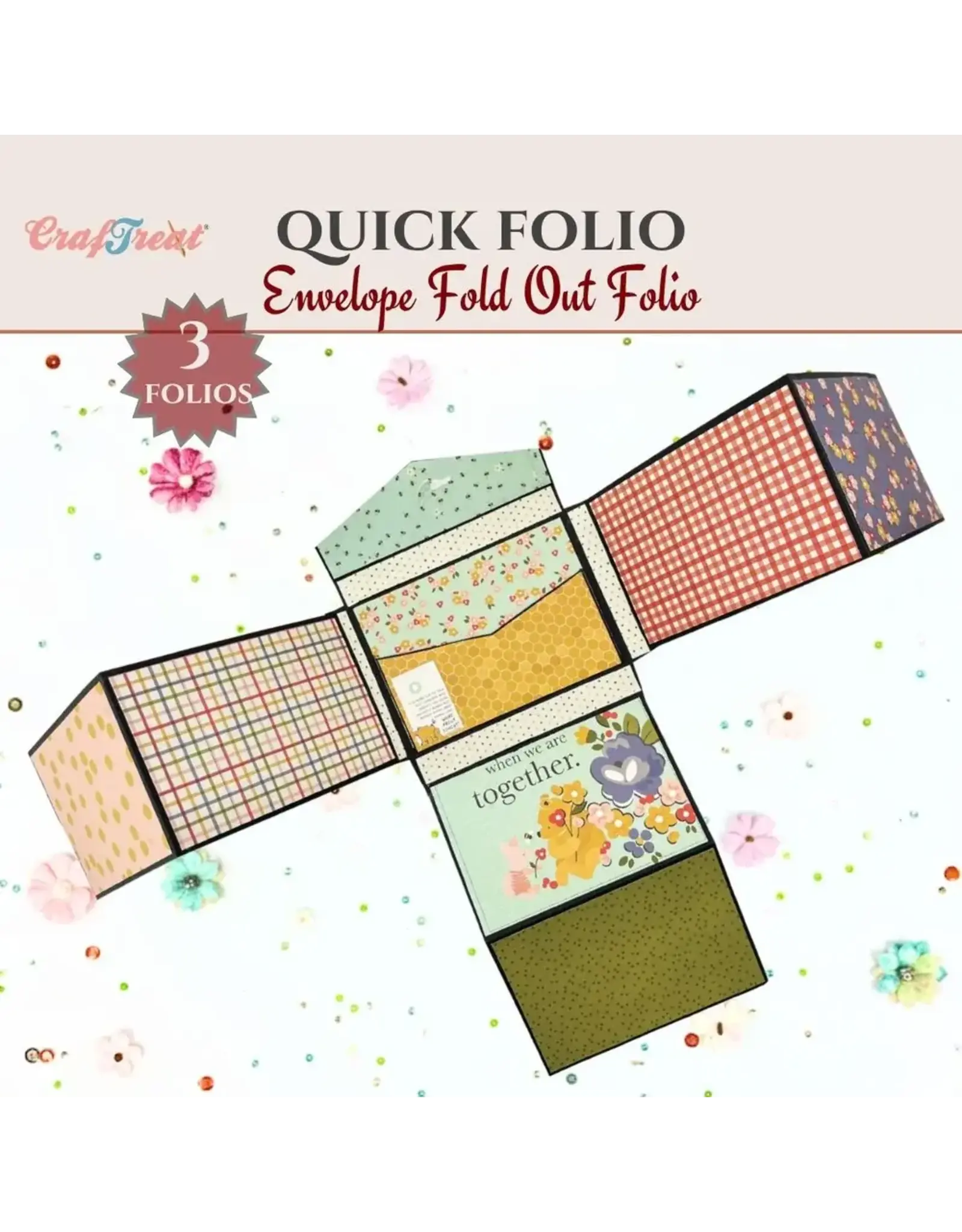 CRAFTREAT SCRAPBOOK BLANKS QUICK FOLIO ENVELOPE FOLD UP FOLIO ...