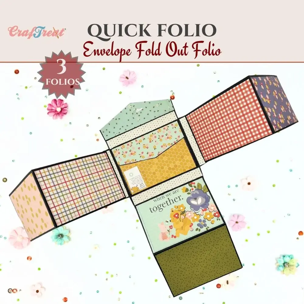 CRAFTREAT SCRAPBOOK BLANKS QUICK FOLIO ENVELOPE FOLD UP FOLIO ...